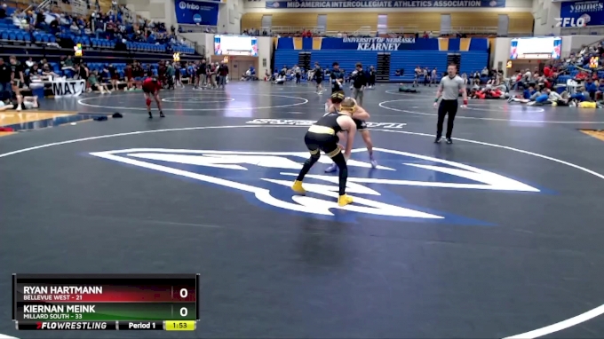 126 lbs Round 3 - Kiernan Meink, Millard South vs Ryan Hartmann ...