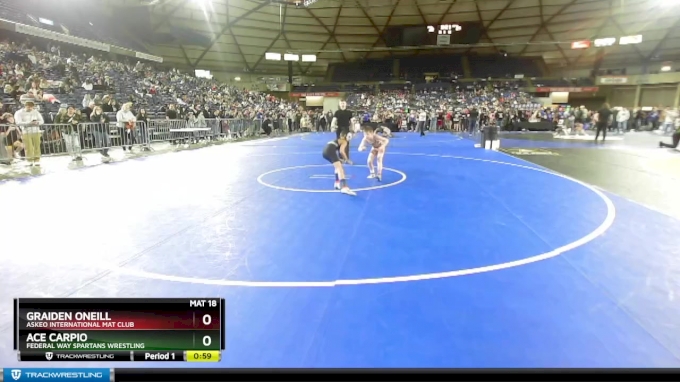 67 lbs Champ. Round 1 - Graiden ONeill, Askeo International Mat Club vs ...