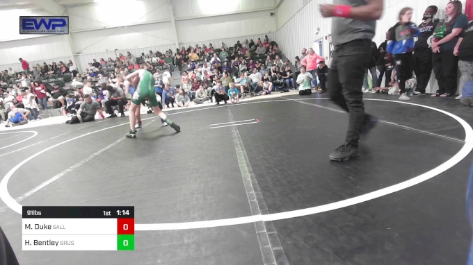 91 lbs Rr Rnd 1 - Melania Duke, Sallisaw Takedown Club vs Hayley ...