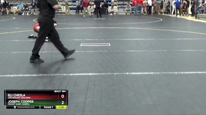 106 lbs Quarterfinal - Eli Chesla, Archbishop Spalding vs Joseph Cooper ...