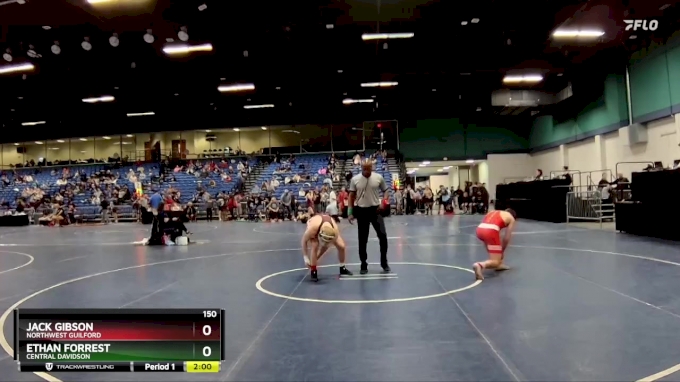 150 lbs Quarterfinal - Ethan Forrest, Central Davidson vs Jack Gibson ...