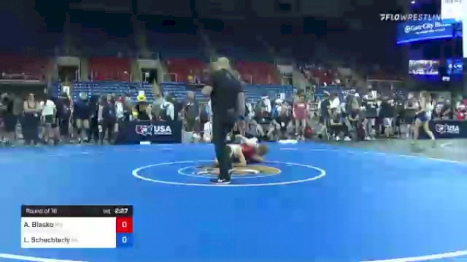 106 lbs Round Of 16 - Aspen Blasko, Minnesota vs Lexia Schechterly ...