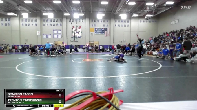 106 lbs Champ. Round 2 - Braxton Eason, Father Ryan vs Trenton ...