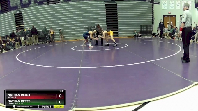 113 lbs Semis & 1st Wrestleback (8 Team) - Nathan Reyes, Cathedral vs ...
