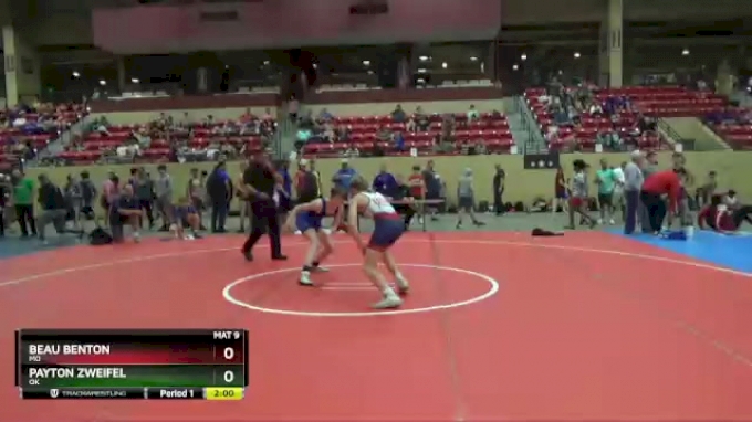 120 lbs Cons. Round 2 - Beau Benton, MO vs Payton Zweifel, OK