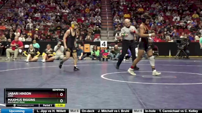 3A-126 lbs Semifinal - Jabari Hinson, Ames vs Maximus Riggins ...