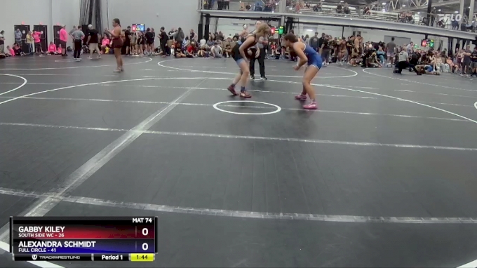 145 lbs Round 3 (8 Team) - Gabby Kiley, South Side WC vs Alexandra ...