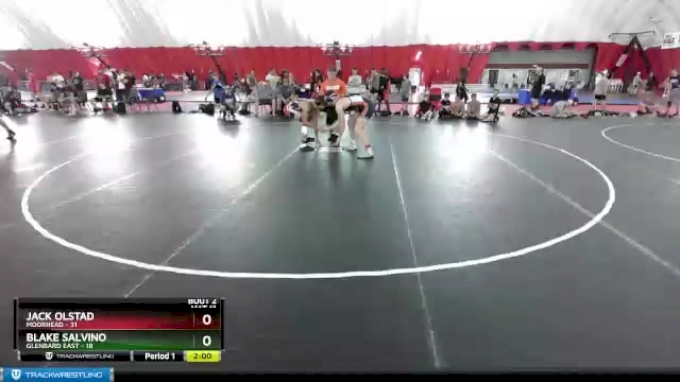 182 lbs Quarterfinals (8 Team) - Jack Olstad, Moorhead vs Blake Salvino ...