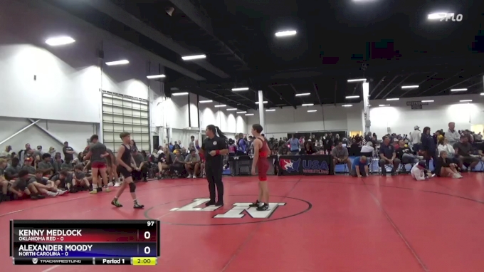 97 lbs 2nd Wrestleback (16 Team) - Kenny Medlock, Oklahoma Red vs ...