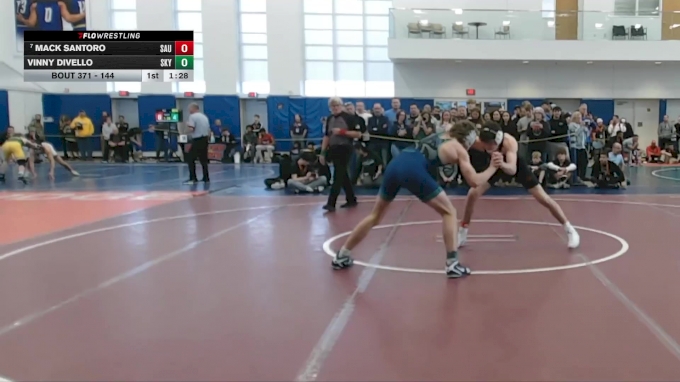 144 lbs Champ. Round 1 - Mack Santoro, Saucon Valley vs Vinny DiVello ...
