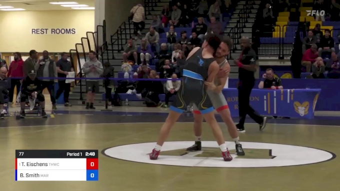 77 lbs Quarterfinal - Tyler Eischens, Tar Heel Wrestling Club vs ...