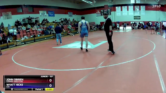 157 lbs Round 2 - Wyatt Hicks, C2X vs John OBrien, Conway Wrestling