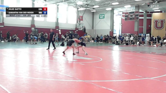109 lbs Quarterfinal - Julie Gatto, Legacy Dragons vs Samantha Van Der ...