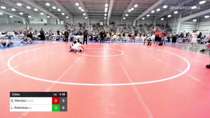 126 lbs Quarterfinal - Damian Mendez, Team Carnage vs Landon Robideau ...
