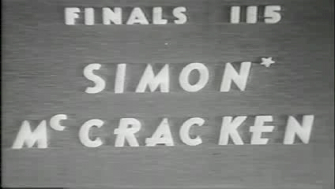 Gray Simons (lock Haven) vs Mark McCracken (Ok St) 1962 NCAA Final