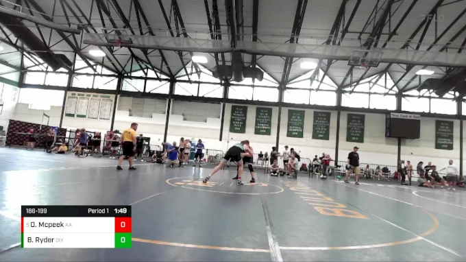 186-199 lbs Cons. Round 3 - Oliver Mcpeek, Alber Athletics vs Bruce ...