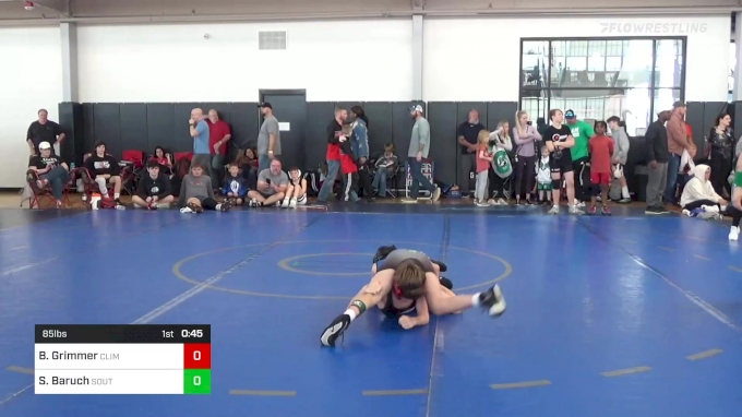 85 lbs Semifinal - Brandon Grimmer, Climmons Trained/AWC vs Sam Baruch ...