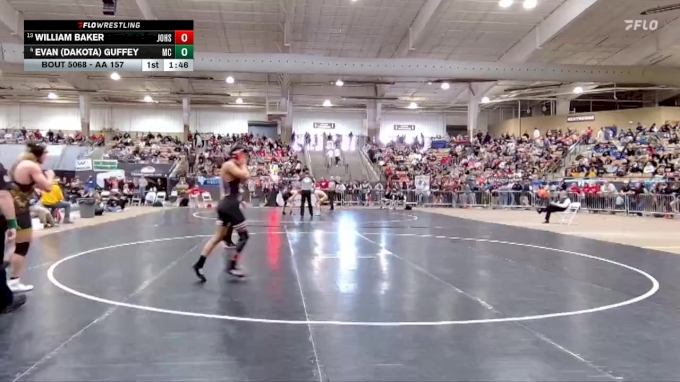 AA 157 lbs Champ. Round 1 - William Baker, John Overton High School vs ...