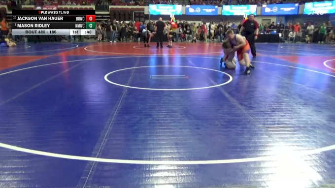 186 lbs Cons. Round 2 - Jackson Van Hauer, Conrad Wrestling Club vs ...