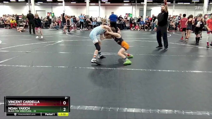 72 lbs Round 7 (8 Team) - Noah Yakich, Black Fox Wrestling vs Vincent ...
