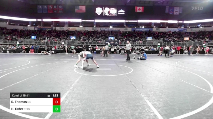 115 lbs Consi Of 16 #1 - Slater Thomas, Moyer Elite vs Harrison Cofer ...