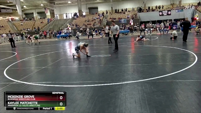 125 lbs Semifinal - Kaylee Matchette, Anderson Co Youth Wrestling vs ...
