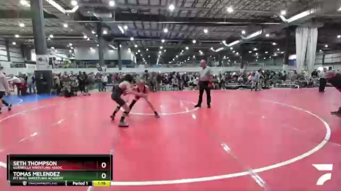 105 lbs Cons. Round 2 - Seth Thompson, Guerrilla Wrestling Assoc. vs ...