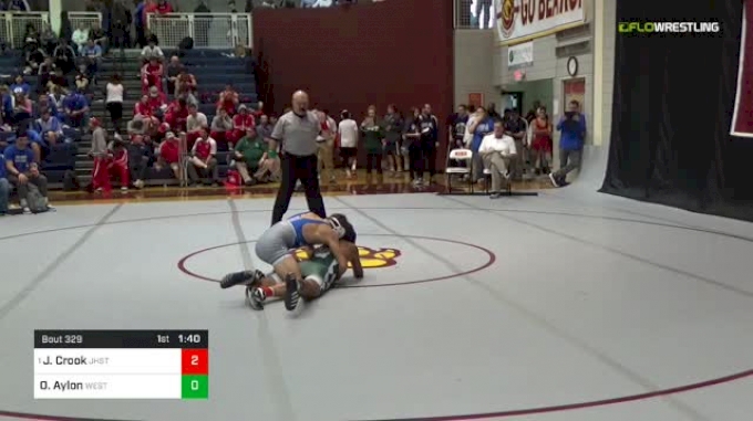 126 lbs Round Of 16 - Jack Crook, Jesuit High School - Tampa vs Omar ...