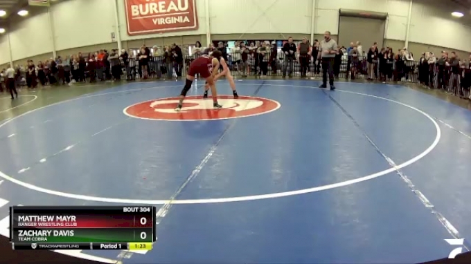120 lbs Champ. Round 1 - Matthew Mayr, Ranger Wrestling Club vs Zachary ...
