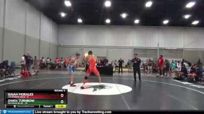 182 lbs Round 3 (8 Team) - Isaiah Morales, California Gold vs Owen ...