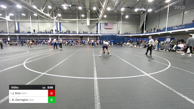 165 lbs Semifinal - Josh Kim, Harvard vs Andrew Cerniglia, Naval Academy