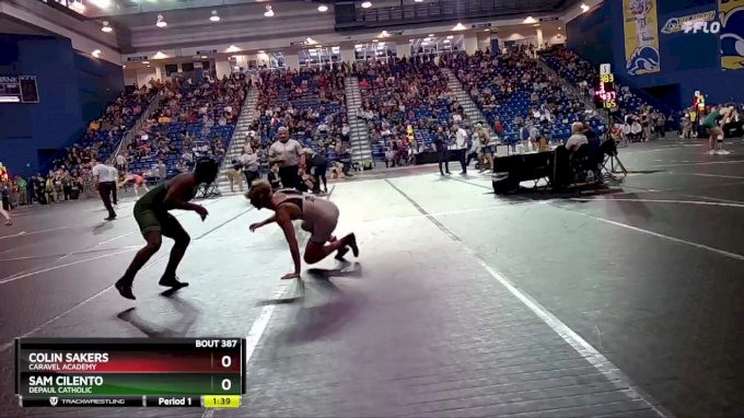 165 lbs Champ. Round 1 - Sam Cilento, DePaul Catholic vs Colin Sakers ...