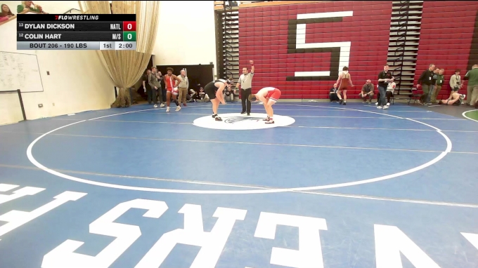190 lbs Consi Of 8 #1 - Dylan Dickson, North Attleborough vs Colin Hart ...