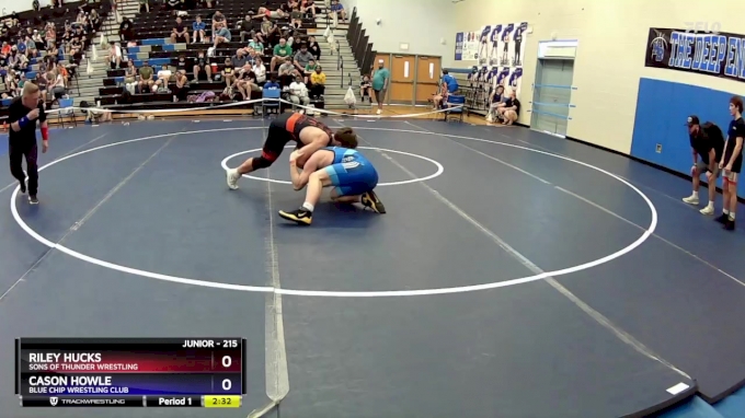 215 lbs Round 2 - Riley Hucks, Sons Of Thunder Wrestling vs Cason Howle ...