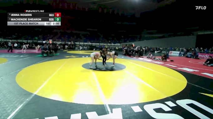 6A/5A Girls 145 1st Place Match - MacKenzie Shearon, Redmond Girls vs ...