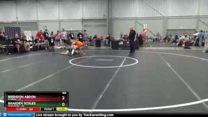 160 lbs Semis & 3rd Wb (16 Team) - Brendon Abdon, Florida vs Braeden ...