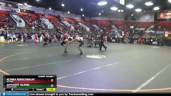 112 lbs Champ. Round 1 - Achira Kerschbaum, Skyline vs Anthony Alanis ...