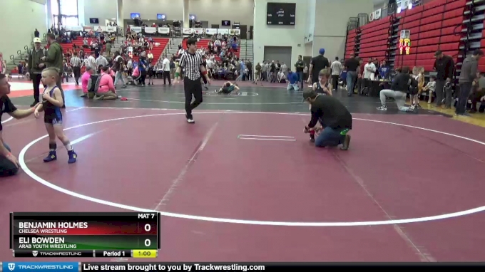 40 lbs Champ. Round 1 - Benjamin Holmes, Chelsea Wrestling vs Eli ...