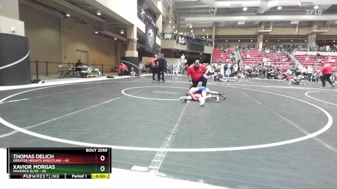 55 lbs Cons. Round 5 - Xavior Morgas, Maverick Elite vs Thomas Delich ...