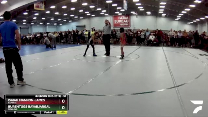 56 lbs Champ. Round 1 - Isaiah Mannon-James, Bandits vs Burentugs ...