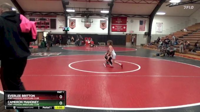 Round 5 - Everlee Britton, Fort Madison Wrestling Club vs Cameron ...