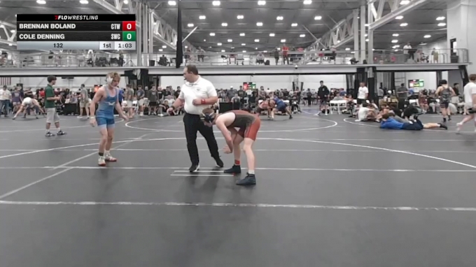 132 lbs Round 3 (6 Team) - Cole Denning, Seagulls WC vs Brennan Boland ...