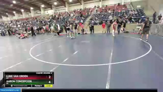 145 lbs Champ. Round 2 - Luke Van Orden, NV vs Aaron Concepcion, AK
