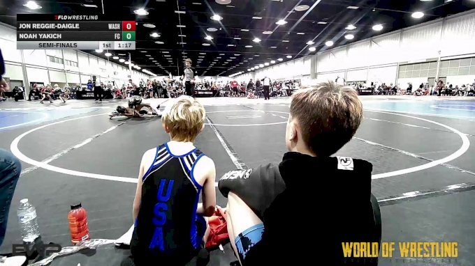 88 lbs Semifinal - Jon Reggie-daigle, Washington 12U vs Noah Yakich ...