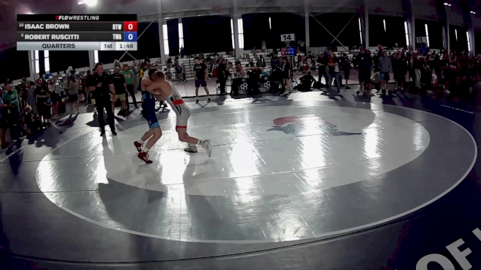 126 lbs Quarters - Isaac Brown, Burnett Trained Wrestling vs Robert ...