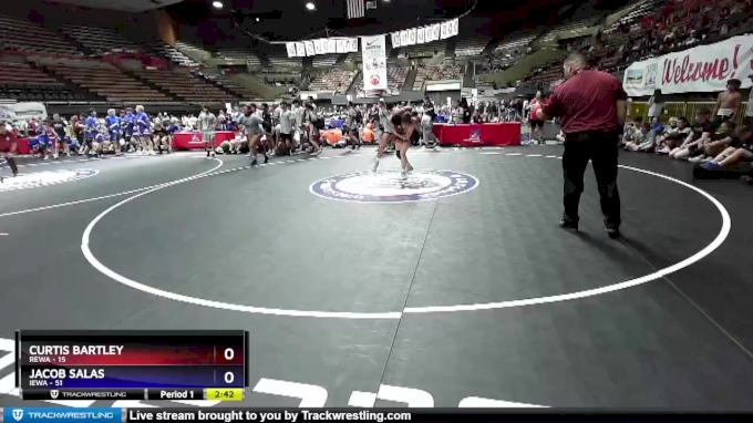 138 lbs Round 3 (16 Team) - Curtis Bartley, REWA vs Jacob Salas, IEWA