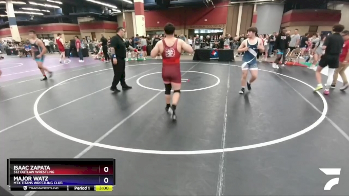 175 lbs Champ. Round 1 - Isaac Zapata, 512 Outlaw Wrestling vs Major ...