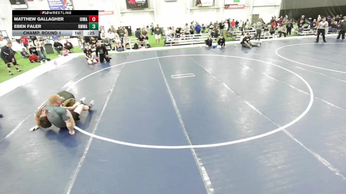 Masters C - 100 lbs Champ. Round 1 - Matthew Gallagher, Iowa vs Eben ...
