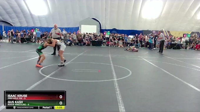 76 lbs Round 1 (8 Team) - Gus Kash, Rogue Wrestling vs Isaac Kruse ...