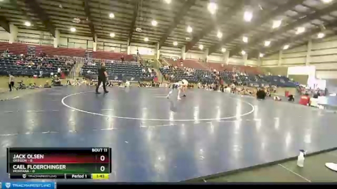 92 lbs Round 4 (6 Team) - Jack Olsen, OREGON vs Cael Floerchinger, MONTANA